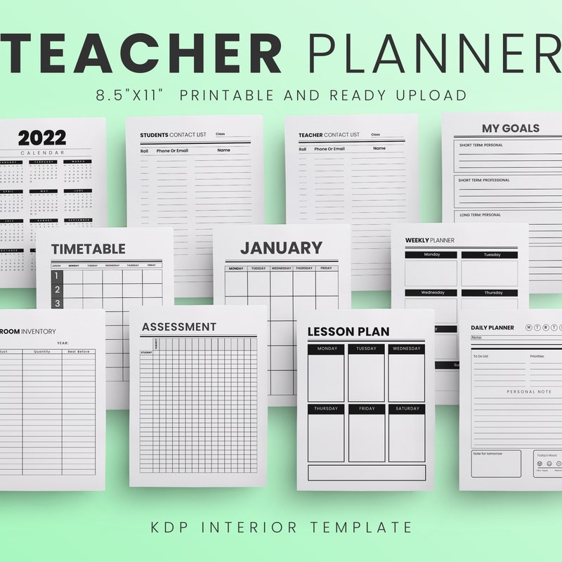 Teacher Planner - Etsy