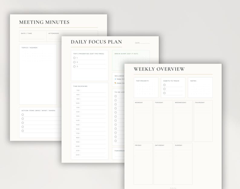 Ultimate Life Planner | Printable Life Organizer | Digital ADHD Planner ...