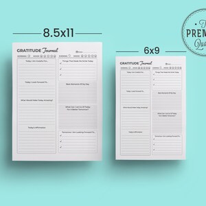 Gratitude Journal 6x9 and 8.5X11 Inches Ready to Upload Pdf,gratitude ...