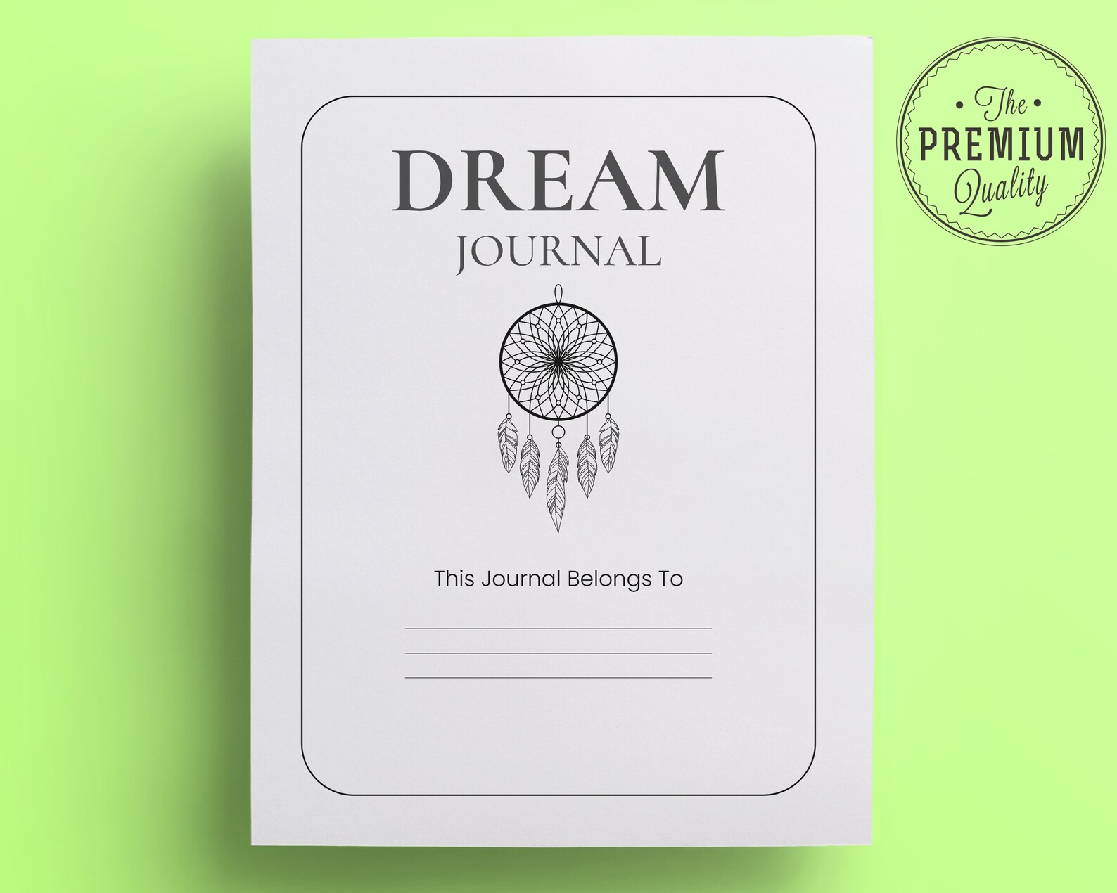 Dream Journal 6x9 and 8.5x11 Inches Ready to Upload PDF Commercial Use ...