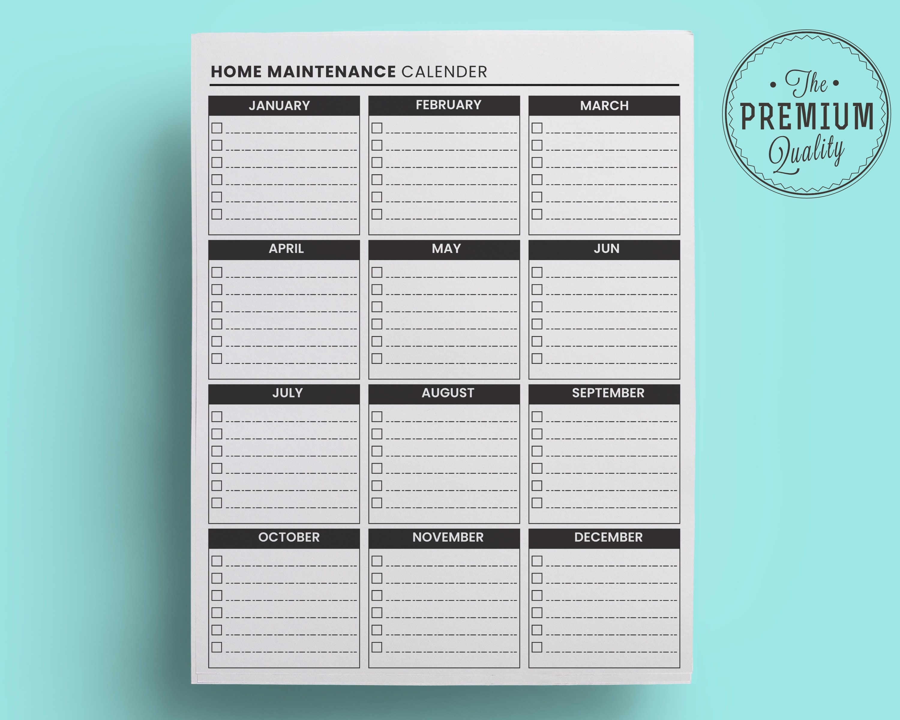 Home Maintenance Logbook,house Maintenance Template Kdp Interiors 8 ...