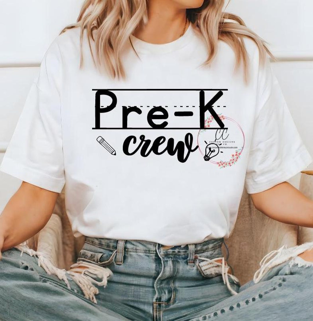 Pre-k Crew Svg, Pre-k Teacher Svg, Teacher Shirt, Early Childhood ...
