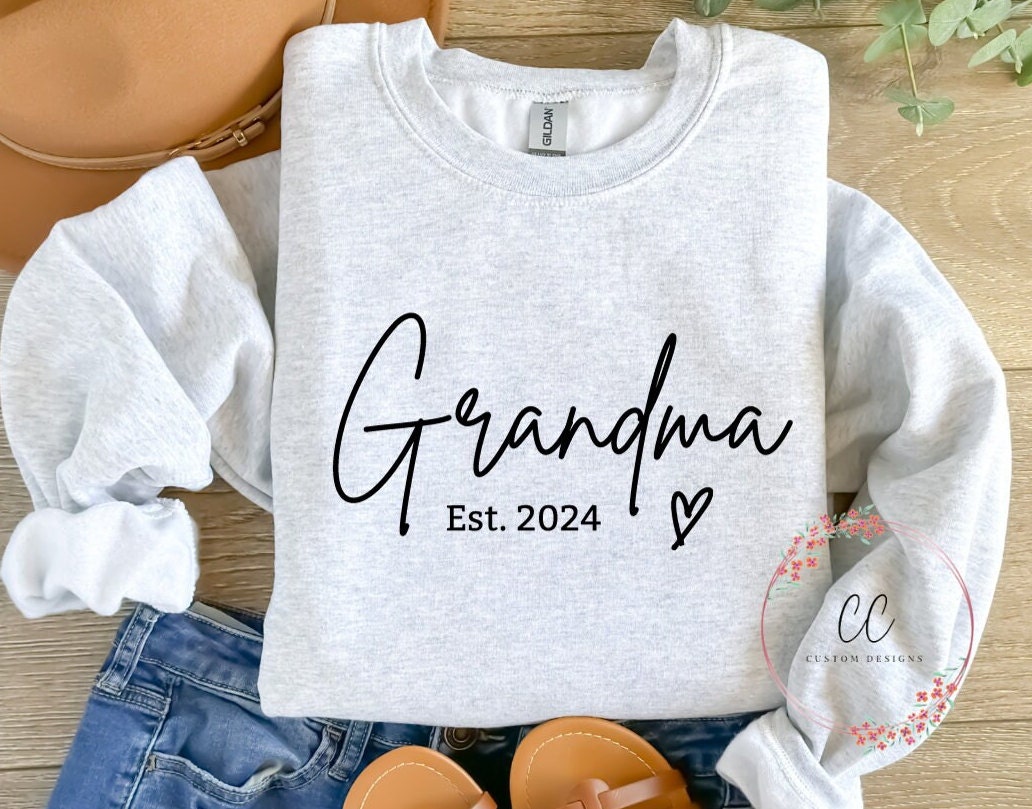 Grandma Est. 2024 Svg, Grandma Est. 2024 Shirt, Grandma Svg, Grandma ...