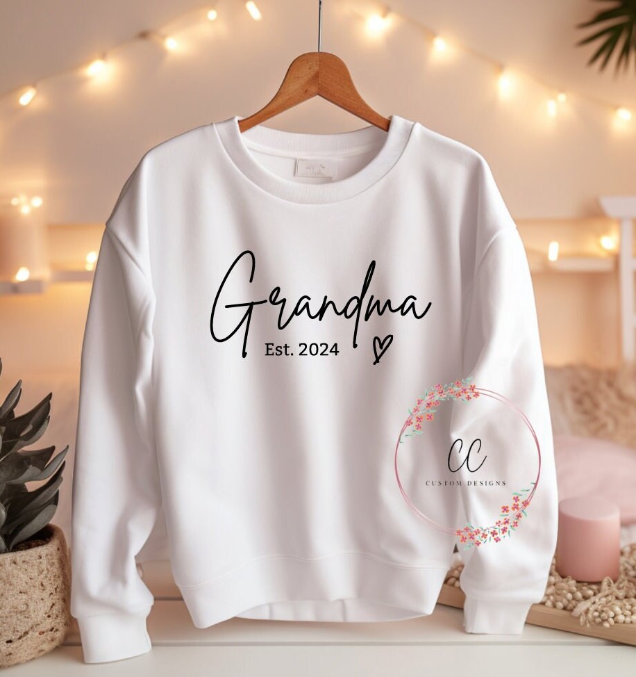 Grandma Est. 2024 Svg, Grandma Est. 2024 Shirt, Grandma Svg, Grandma ...