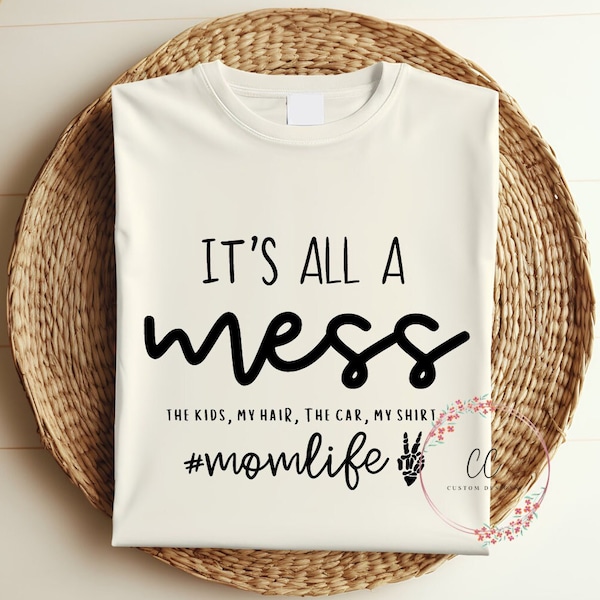 Its All Messy Svg - Etsy