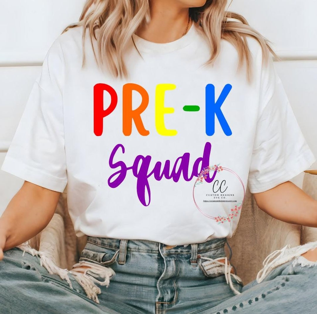 Pre-k Squad Svg, Pre-k Svg, Teacher Svg, Early Childhood Svg, Preschool ...