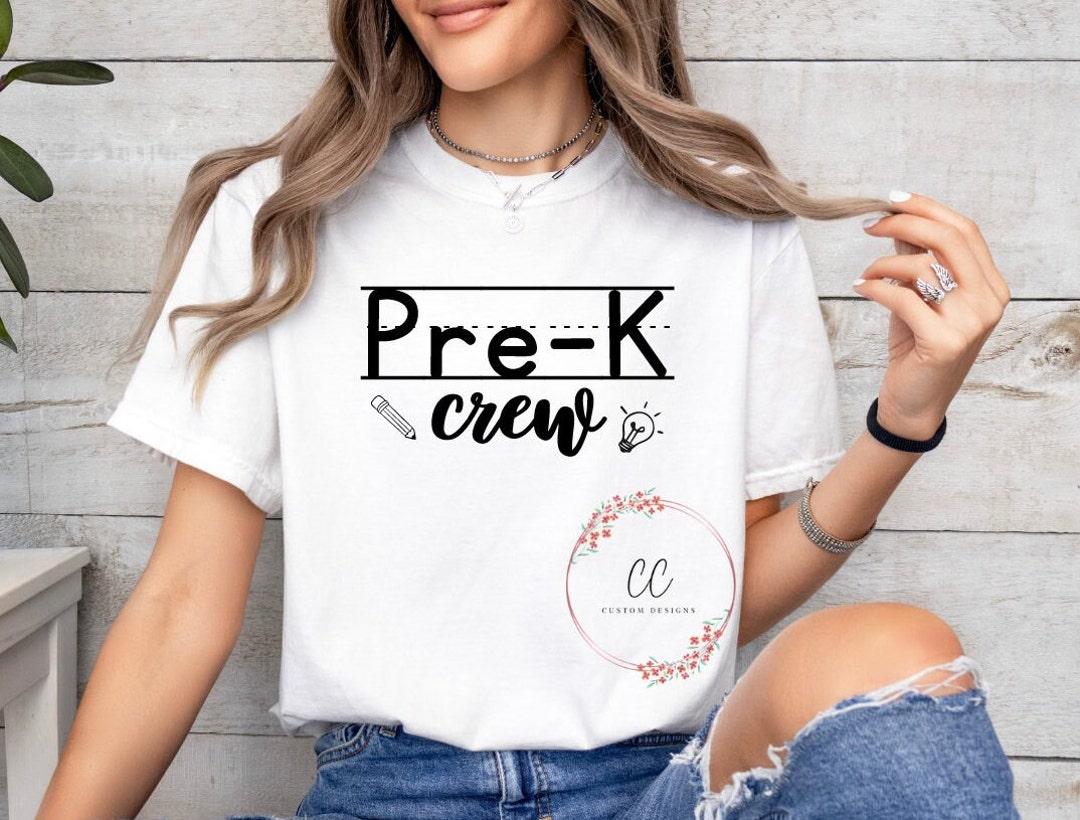 Pre-k Crew Svg, Pre-k Teacher Svg, Teacher Shirt, Early Childhood ...