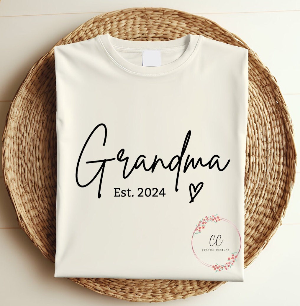 Grandma Est. 2024 Svg, Grandma Est. 2024 Shirt, Grandma Svg, Grandma ...