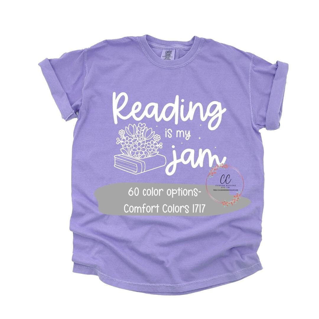 Reading is My Jam Shirt, Literacy Shirt, Book Shirt, Reading Svg ...