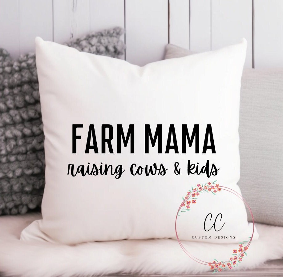 Farm Mama Svg, Raising Cows & Kids Svg, Farm Life Svg, Farm Hand Svg ...