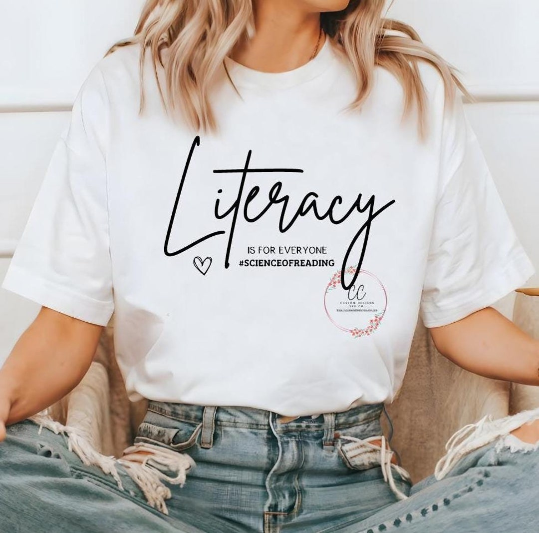 Literacy is for Everyone Svg, Literacy Svg, Science of Reading Svg ...