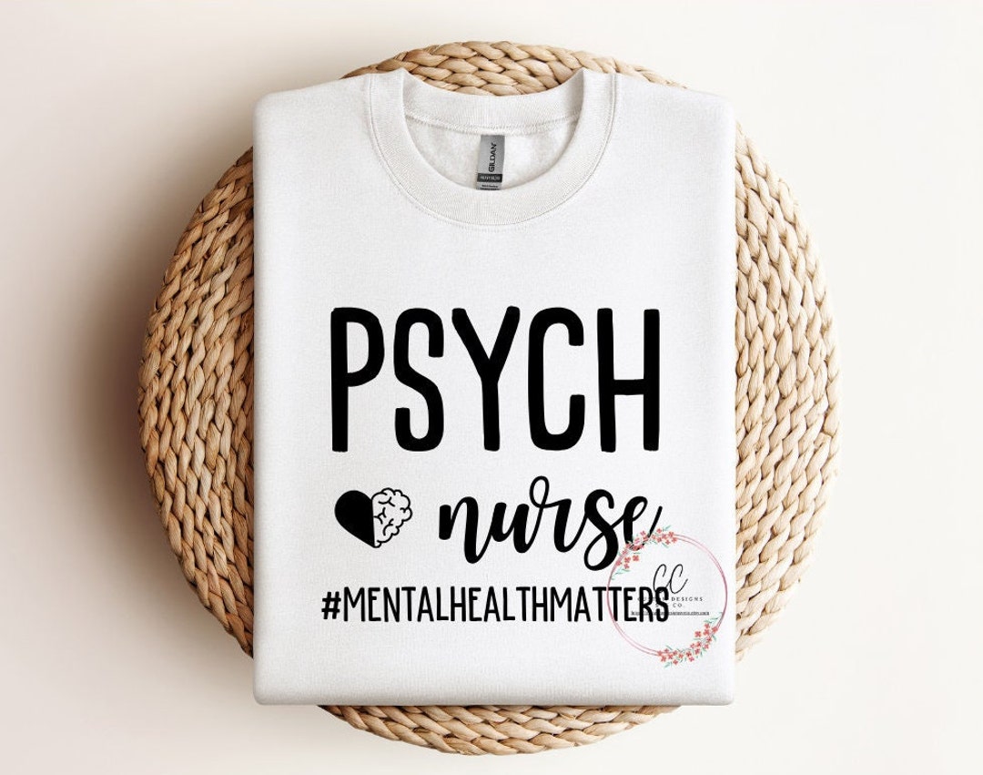 Psych Nurse Svg, Nurse Svg, Nurse Life Svg, Nurse Shirt, Mental Health ...