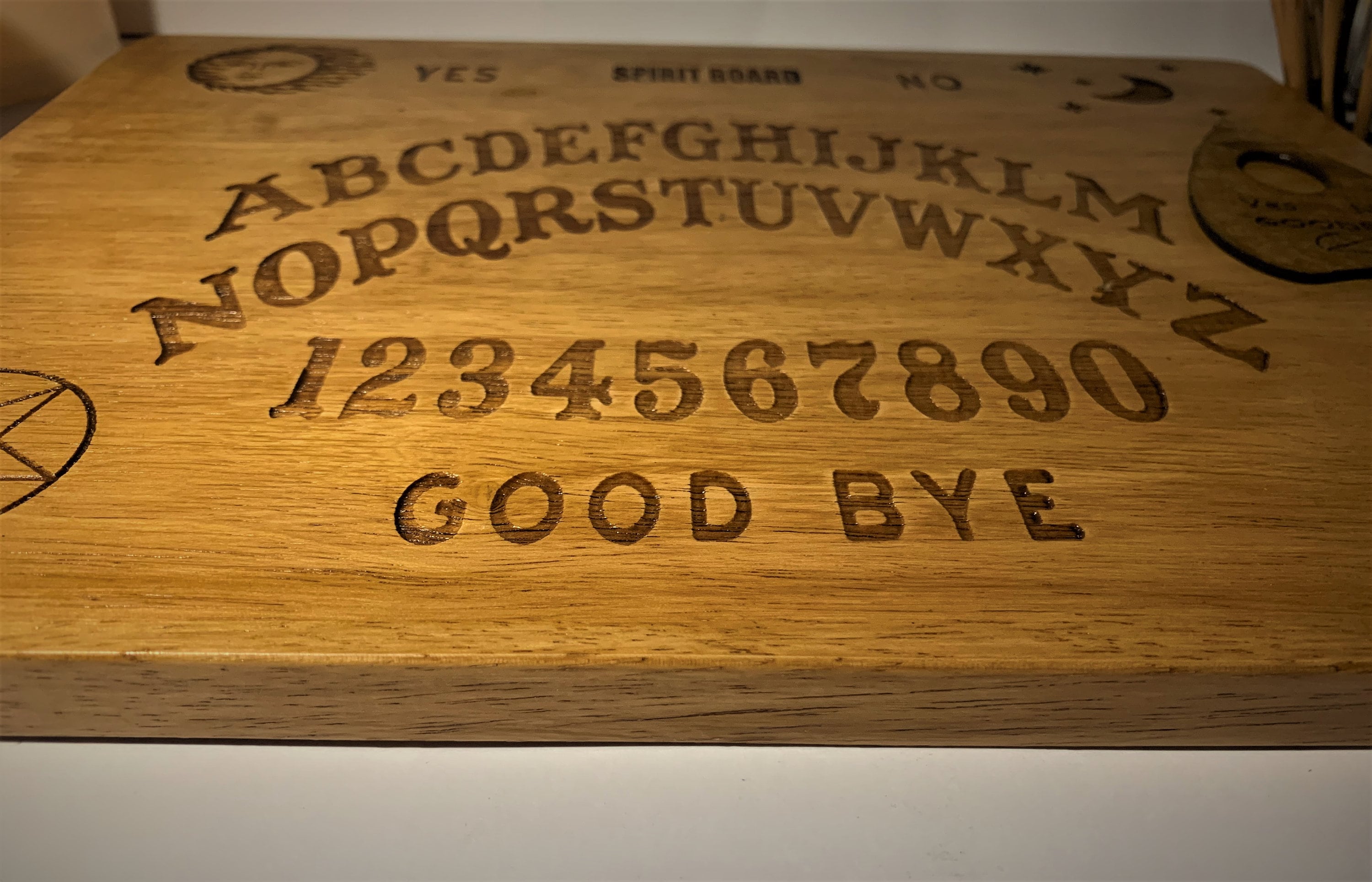 Spirit Board / Talking Board / Ouija Wooded Spirit Board Complete With ...