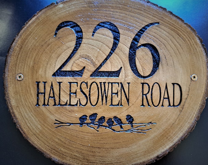 Wooden House Number Signs, Pine Wooden Number Plaques, Rustic House ...