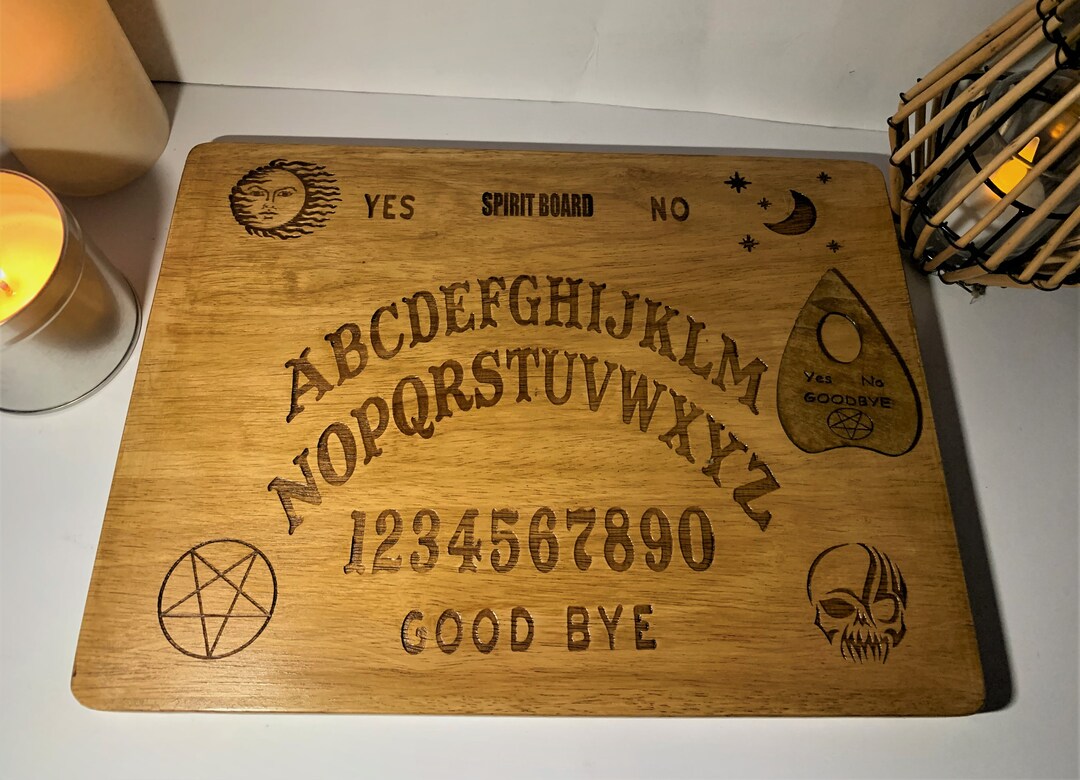 Spirit Board / Talking Board / Ouija Wooded Spirit Board Complete With ...