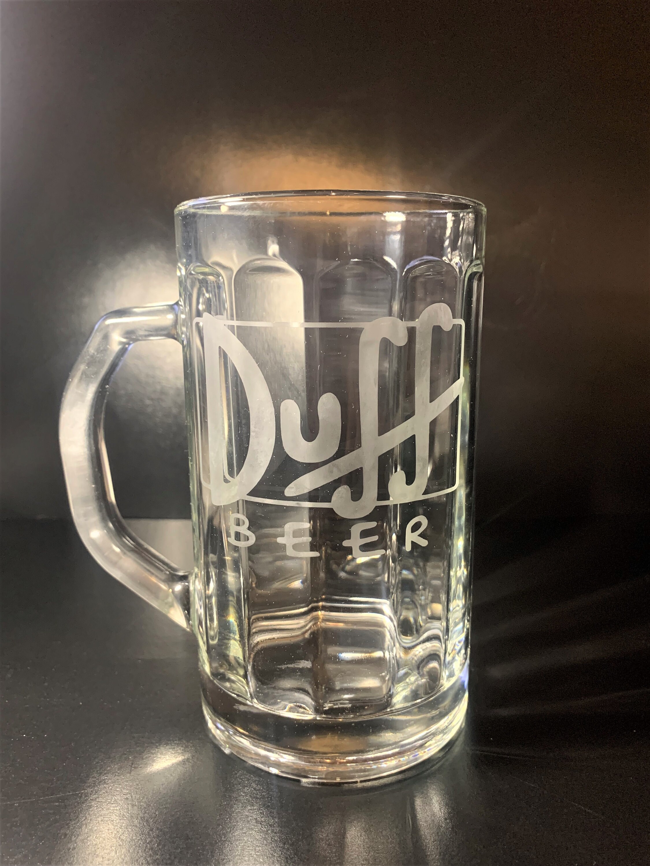 Simpson's Duff Beer Pub Glasses Engraved Glass Beer - Etsy UK