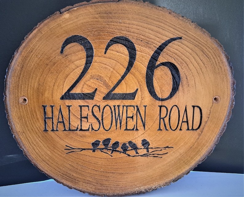 Wooden House Number Signs, Pine Wooden Number Plaques, Rustic House ...