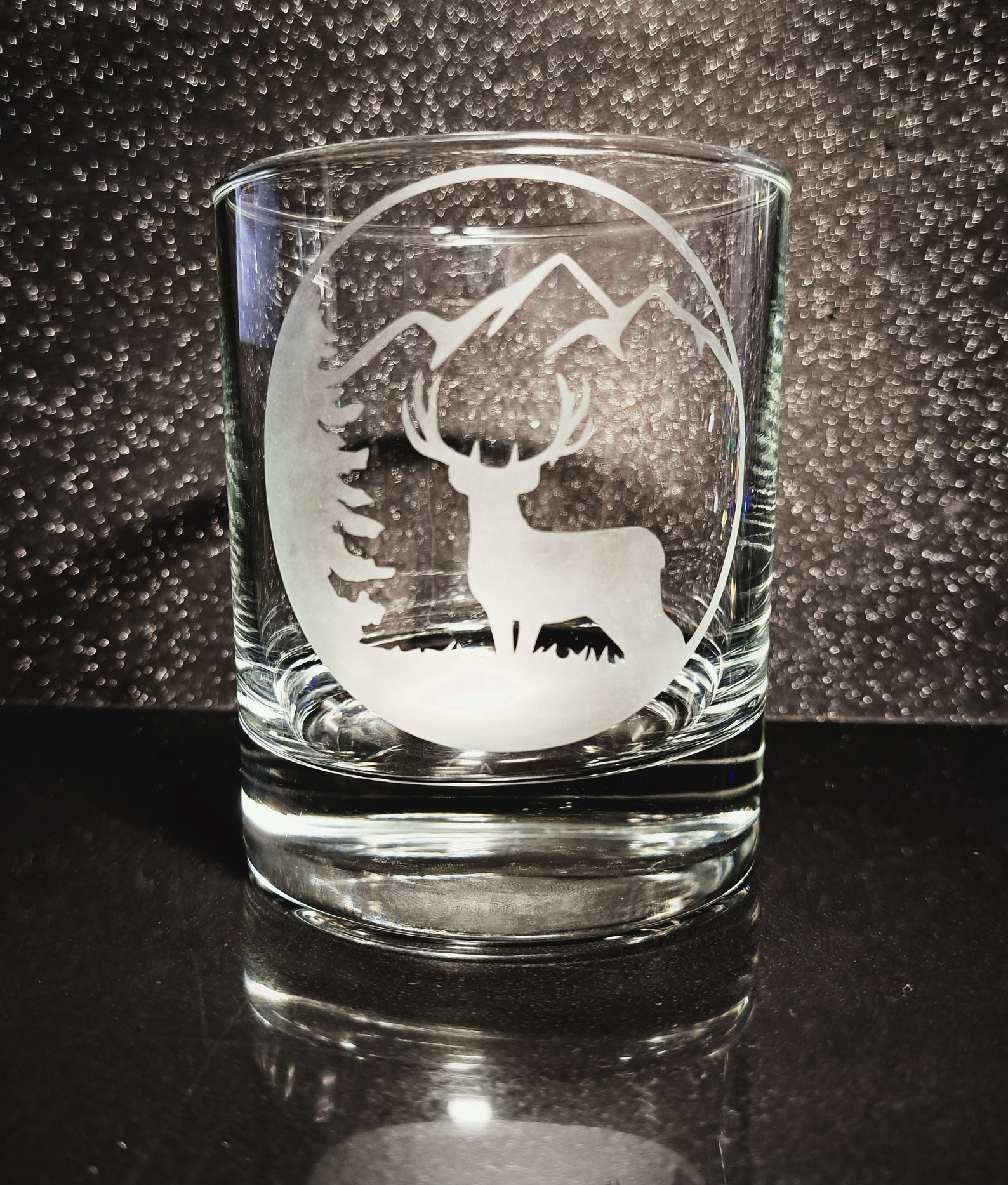 Stag Design Whisky Tumbler | Personalised Whisky Glass | Decanter Glass ...