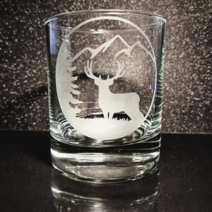 Stag Design Whisky Tumbler | Personalised Whisky Glass | Decanter Glass ...