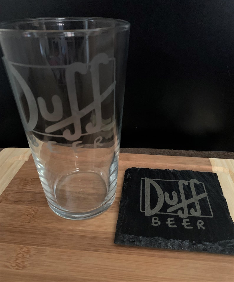 Simpson's Duff Beer Pub Glasses Simpsons Pint Glasses - Etsy