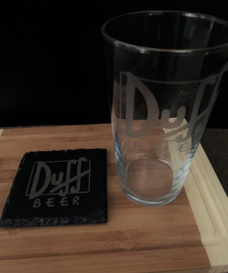 Simpson's Duff Beer Pub Glasses Simpsons Pint Glasses - Etsy