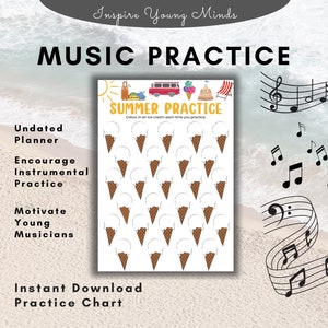 Music Instrument Practice Chart for Kids Piano Practice Chart for Kids ...