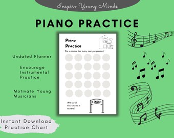 Music Instrument Practice Chart for Kids | Violin Practice Chart for ...