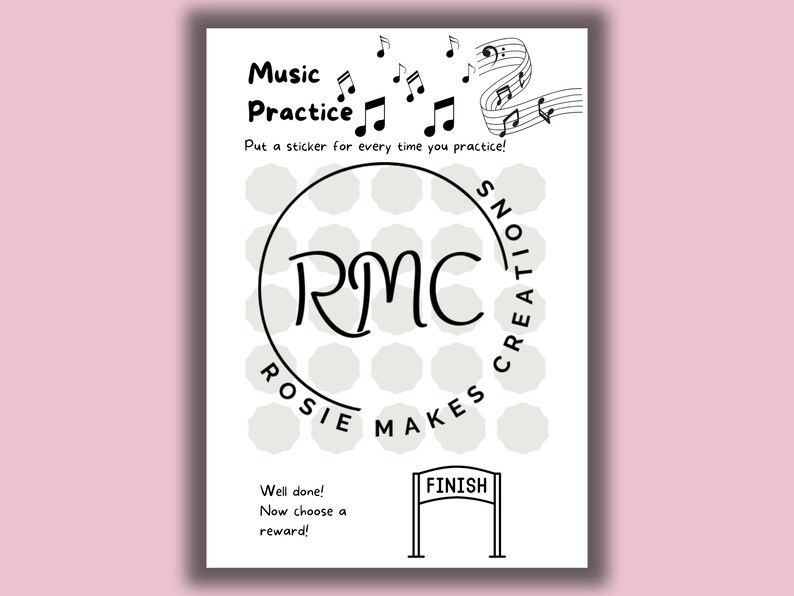 Music Instrument Practice Chart for Kids Piano Practice Chart for Kids ...