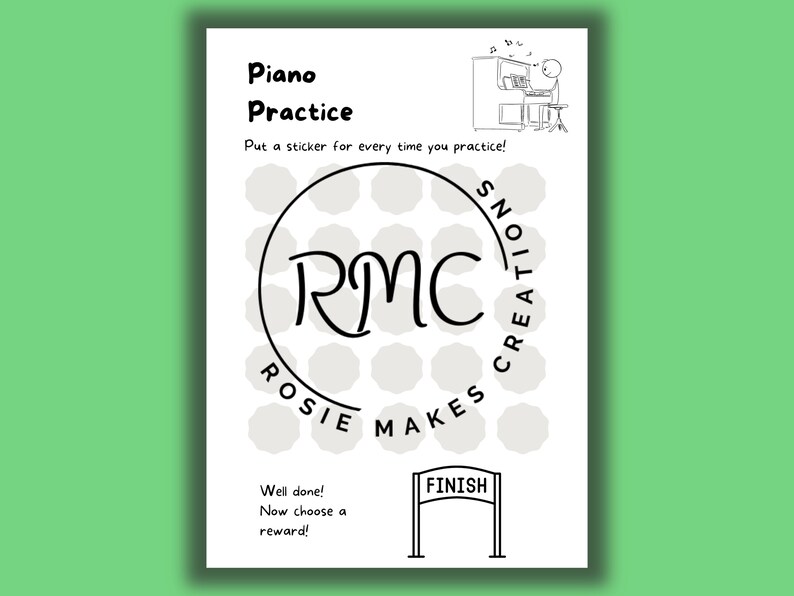 Music Instrument Practice Chart for Kids | Piano Practice Chart for ...