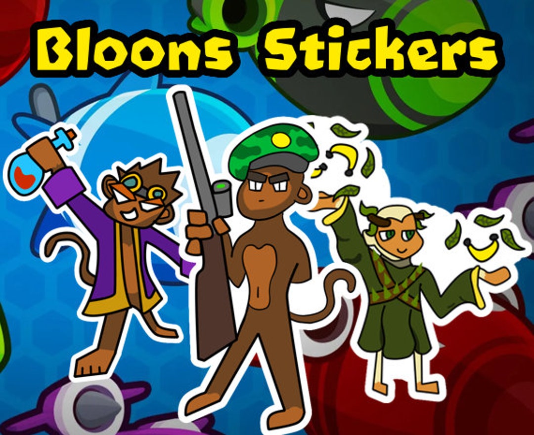 Bloons Tower Defense BTD6 Stickers Waterproof Glossy - Etsy