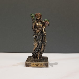 Demeter Goddess Mini Statue Ancient Greek Roman Mythology 9cm - Etsy