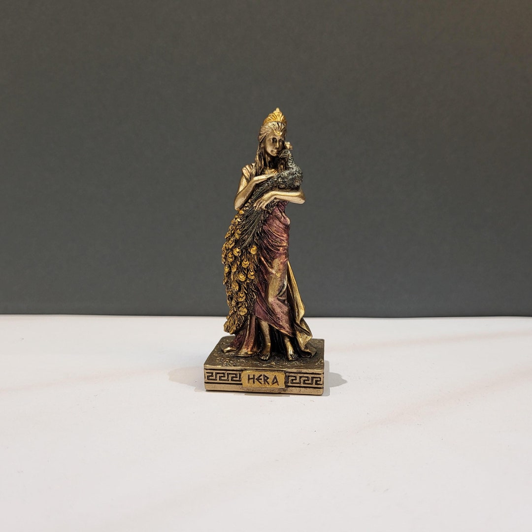 Hera Mini Statue the Queen of the Gods Ancient Greek Roman Mythology ...