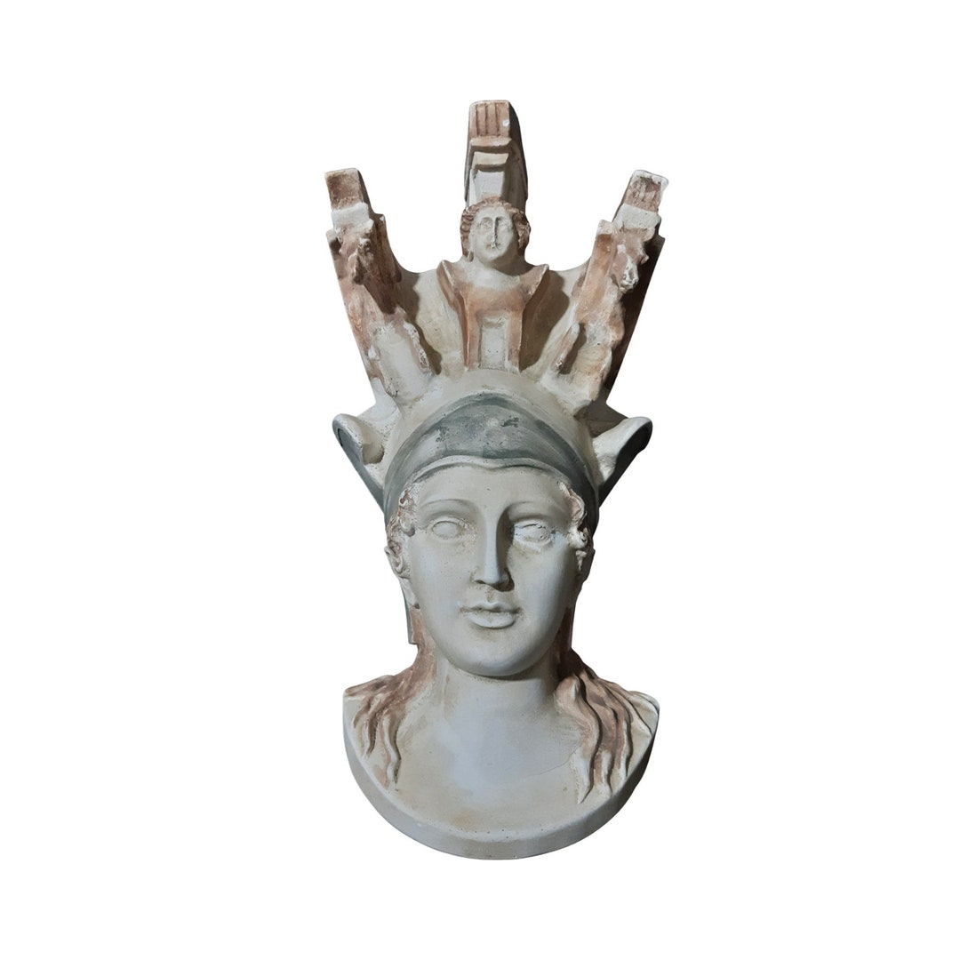 Athena Goddess Wall Mask Relief Sculpture Greco-roman Statue - Etsy