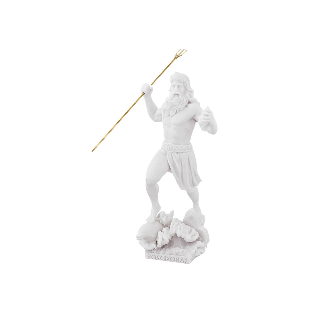 Poseidon God Statue Ancient Greek Roman Mythology Sculpture - Etsy