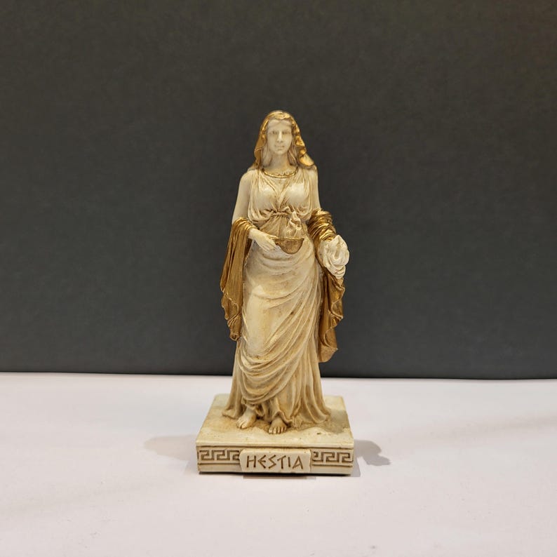 Hestia Goddess Mini Statue Ancient Greek Roman Mythology 9cm - Etsy