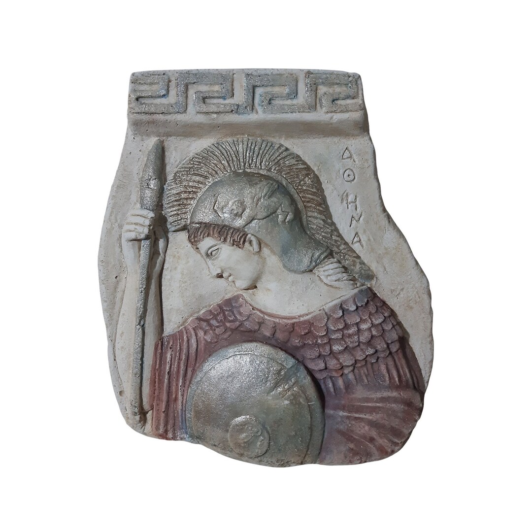Athena Goddess Wall Bas Relief Sculpture Greco-roman Statue - Etsy