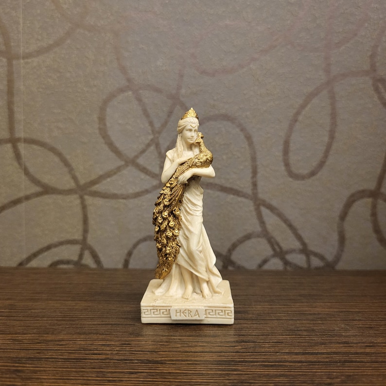 Hera Mini Statue the Queen of the Gods Ancient Greek Roman Mythology ...