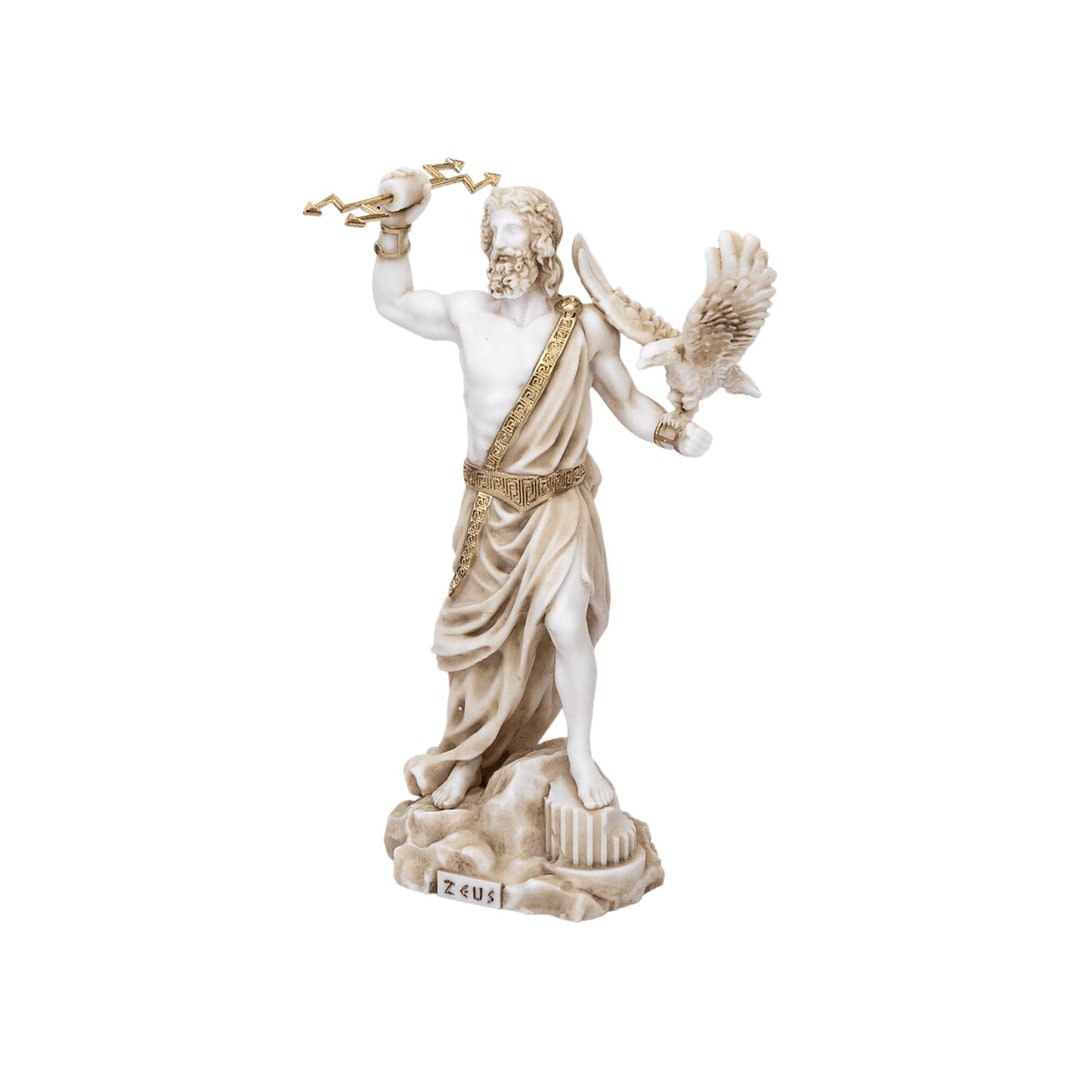 Zeus God Statue Ancient Greek Roman Mythology Sculpture - Etsy