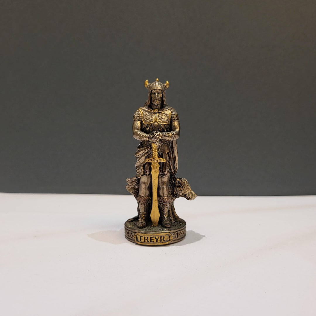 Freyr Mini Statue God Ancient Norse Mythology - Etsy