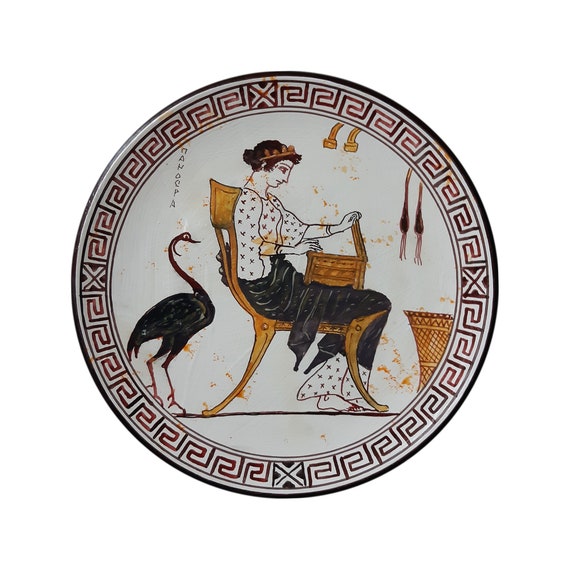 Leda and Swan Ceramic Terracotta Plate - Etsy