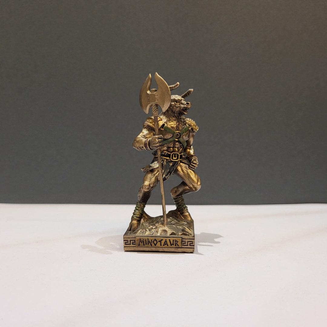 Minotaur Mini Statue Ancient Greek Roman Mythology Sculpture 9cm - Etsy