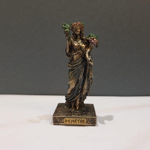 Demeter Goddess Mini Statue Ancient Greek Roman Mythology 9cm - Etsy