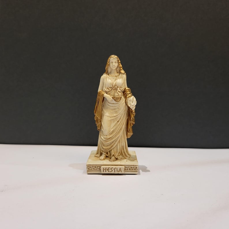 Hestia Goddess Mini Statue Ancient Greek Roman Mythology 9cm - Etsy