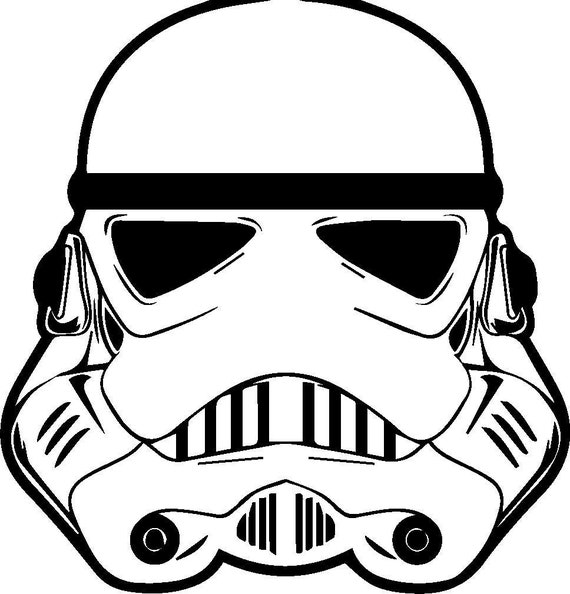Stormtrooper Stencil Template Vector