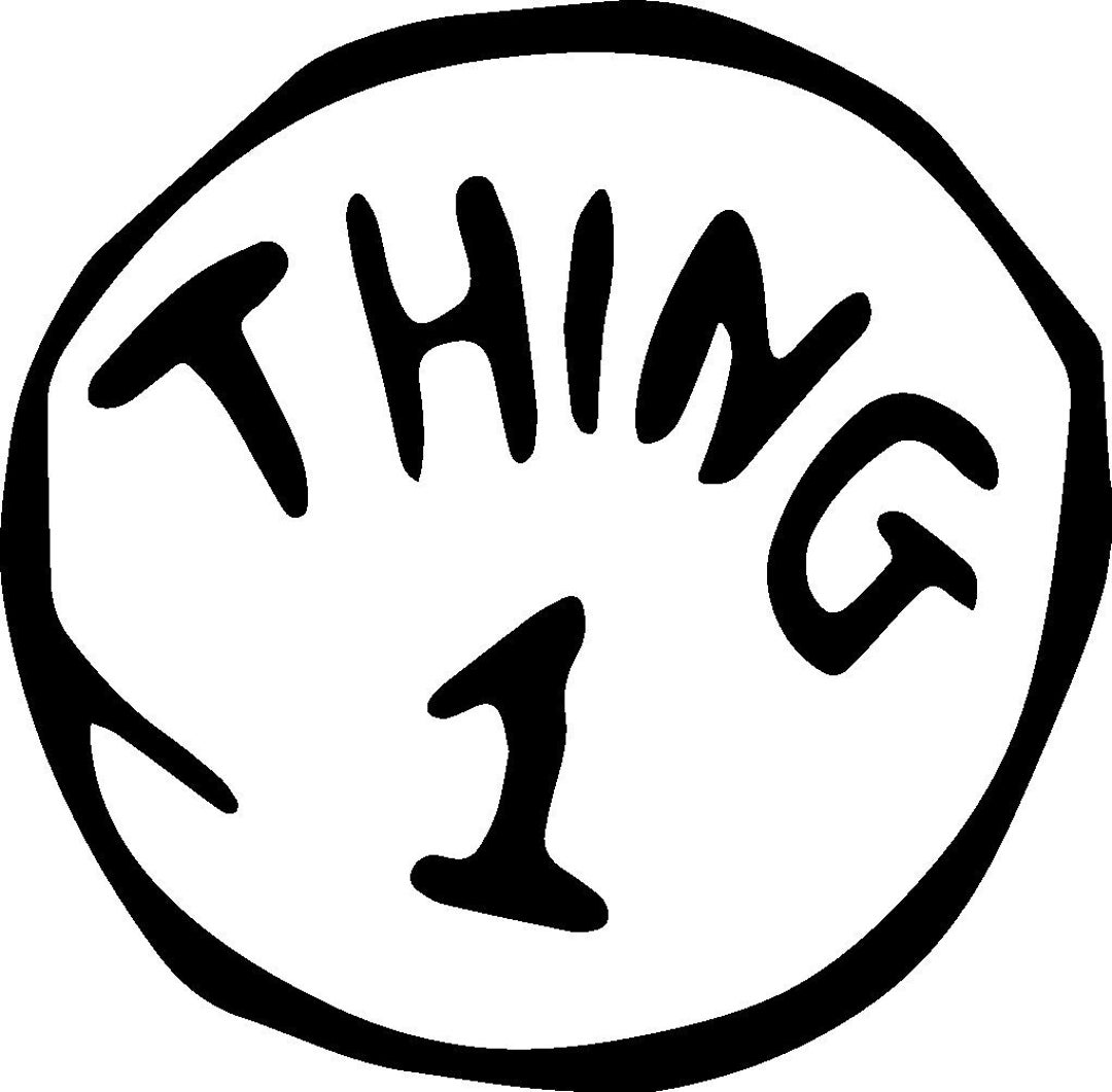 Thing 1 SVG Etsy