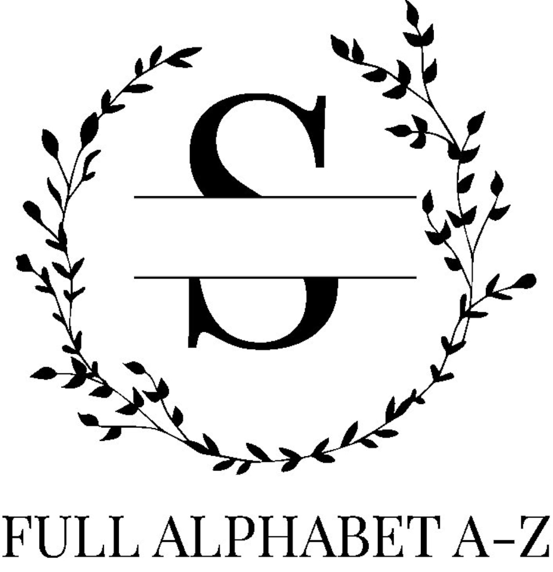 Font Monogram SVG Bundle Split Monogram Letters SVG Family - Etsy