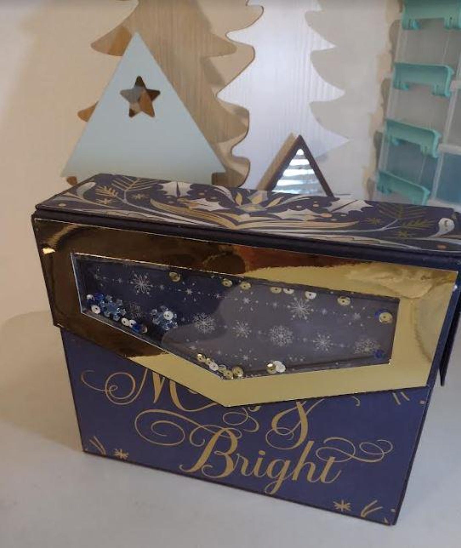 Scrapbook in a Box, Christmas Theme Handmade - Etsy