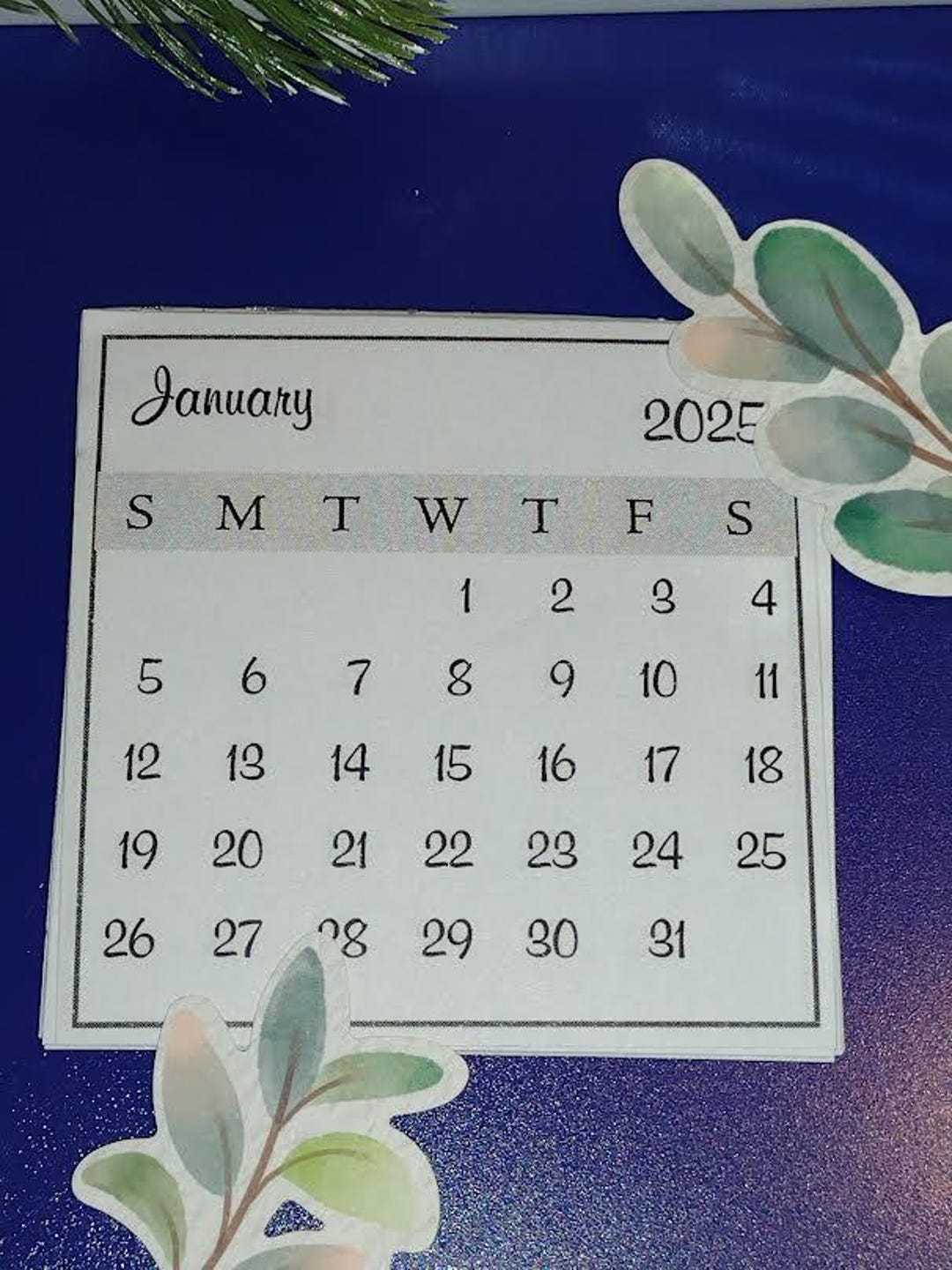 2025 Mini Desk Calendars for Crafts (5 Pc) - Etsy
