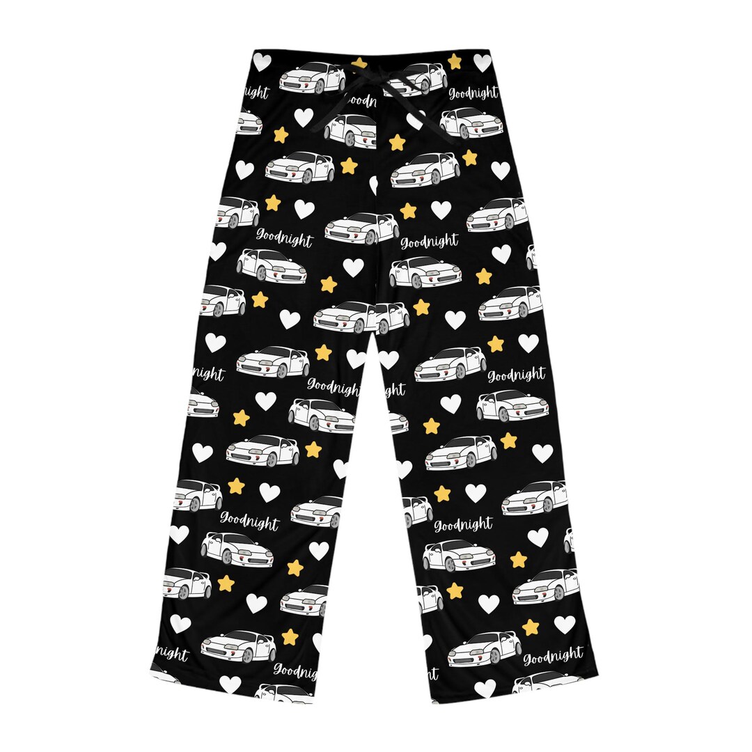 Mk4 Goodnight White Toyota Supra Pj Stars Hearts Car Printed Pants ...
