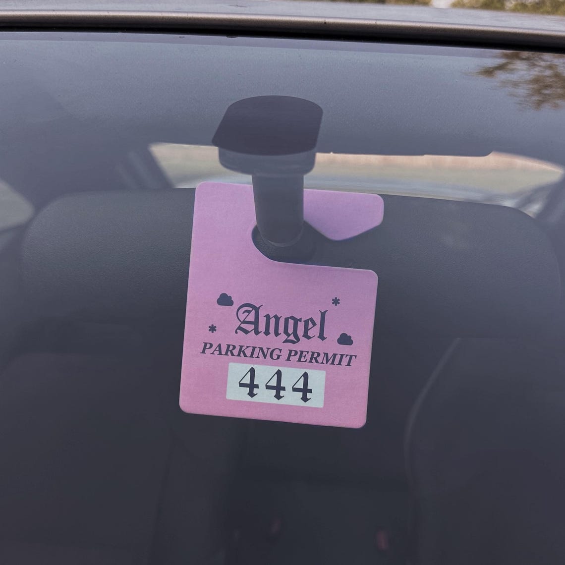 Angel 444 Parking Permit Air Freshener - Pink Vanilla Hang Tag - Etsy